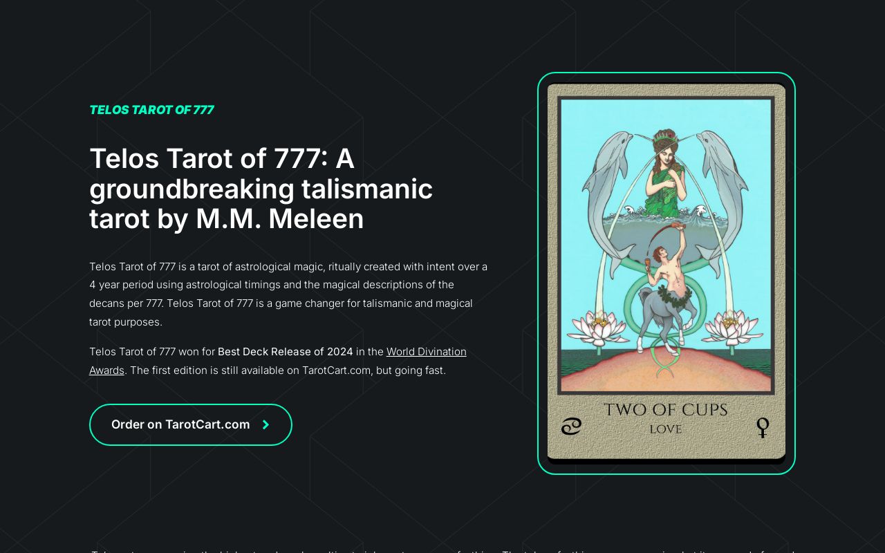 Telos Tarot of 777